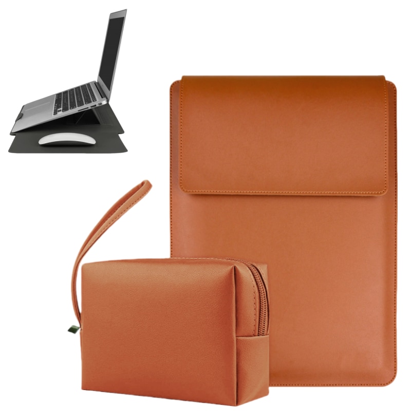 Husa Laptop 13-14 inch compatibila cu MacBook Air, MacBook Pro, Piele ...