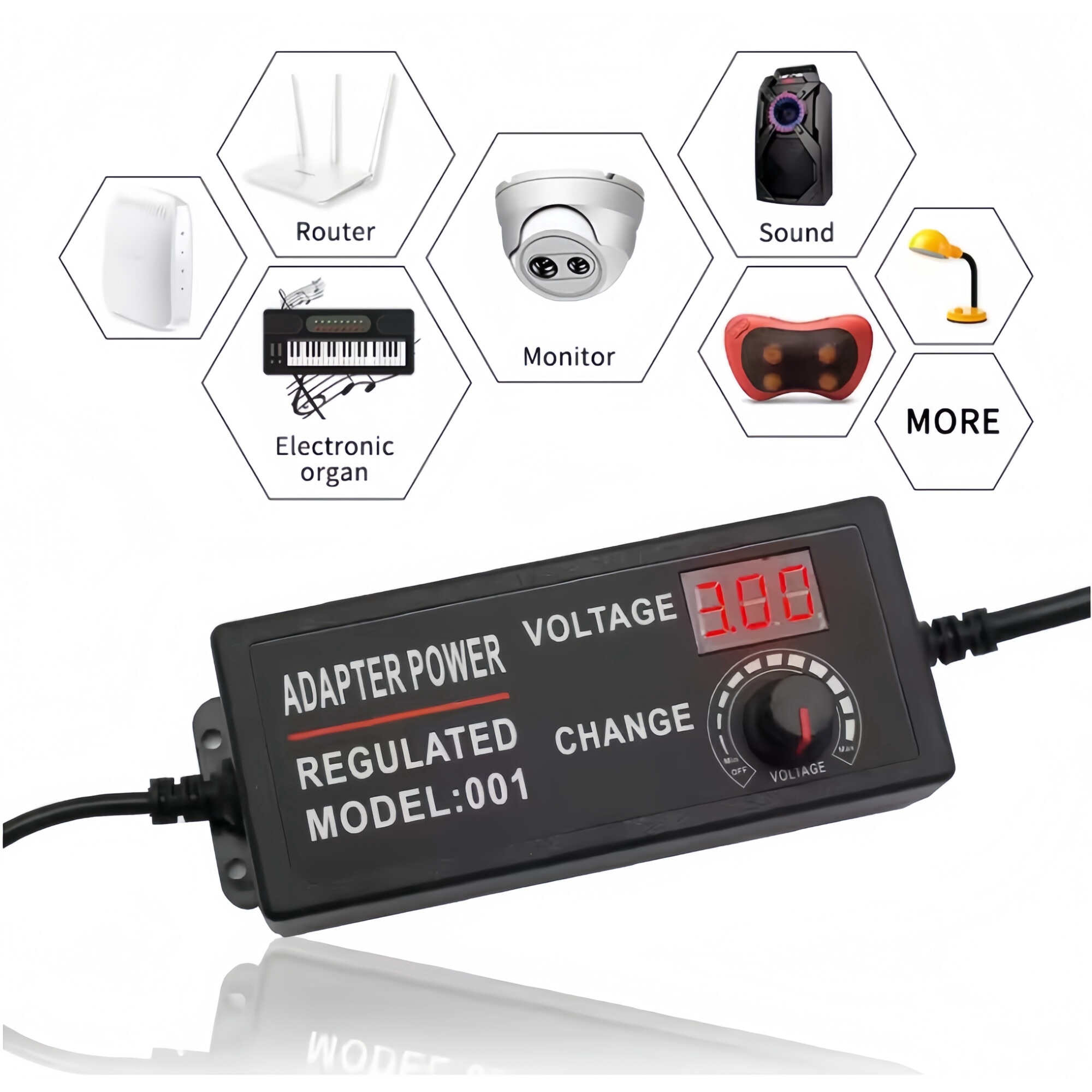 Alimentator Reglabil Universal 3-24V, 3A, LED Afisaj Digital de Voltaj ...