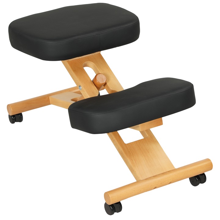 Scaun ergonomic pentru genunchi HOMCOM cu inaltime reglabila, scaun ...