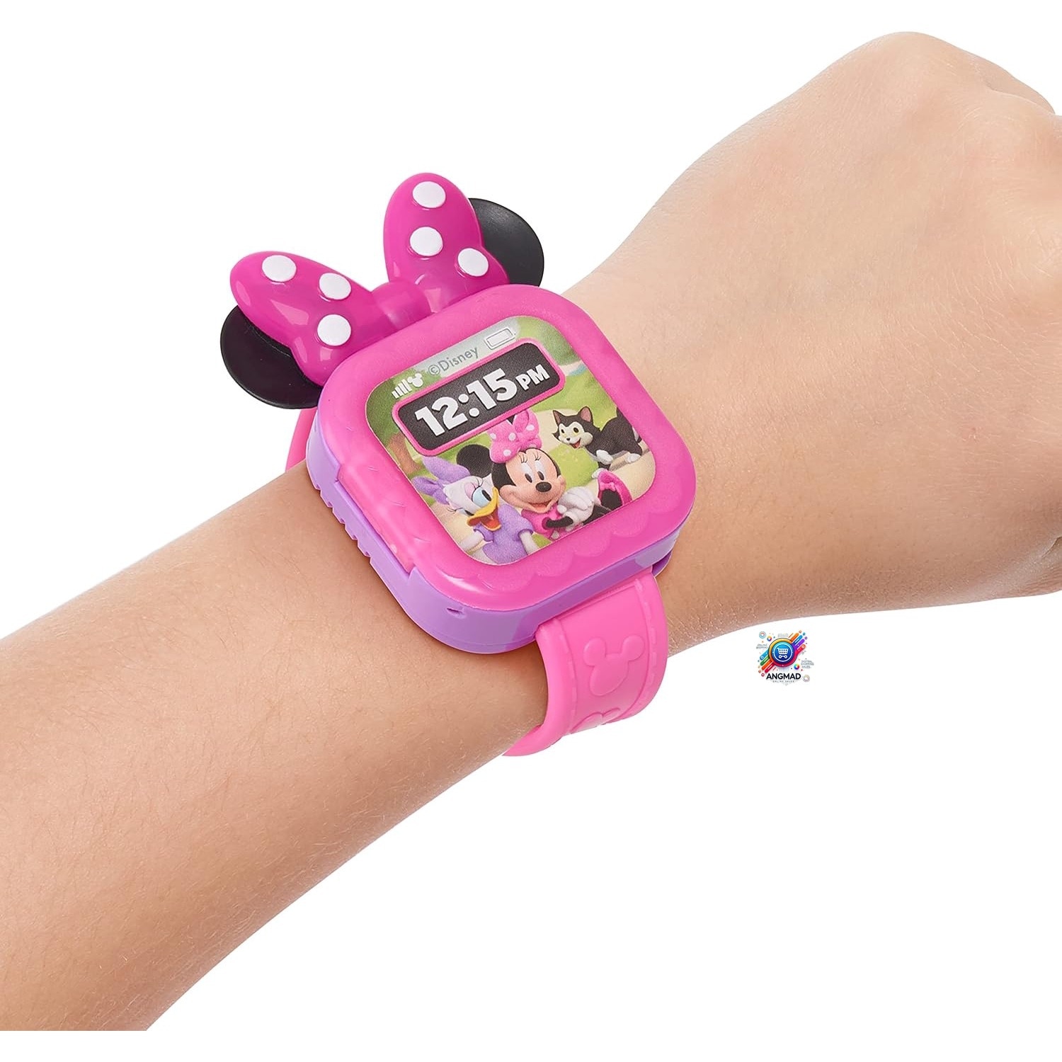 Jucarie interactiva ceas Minnie Mouse, cu sunete si lumini, desing ...