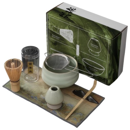 Set ceai matcha 7 piese, Usor de curatat, Pur natural, Include bol ...