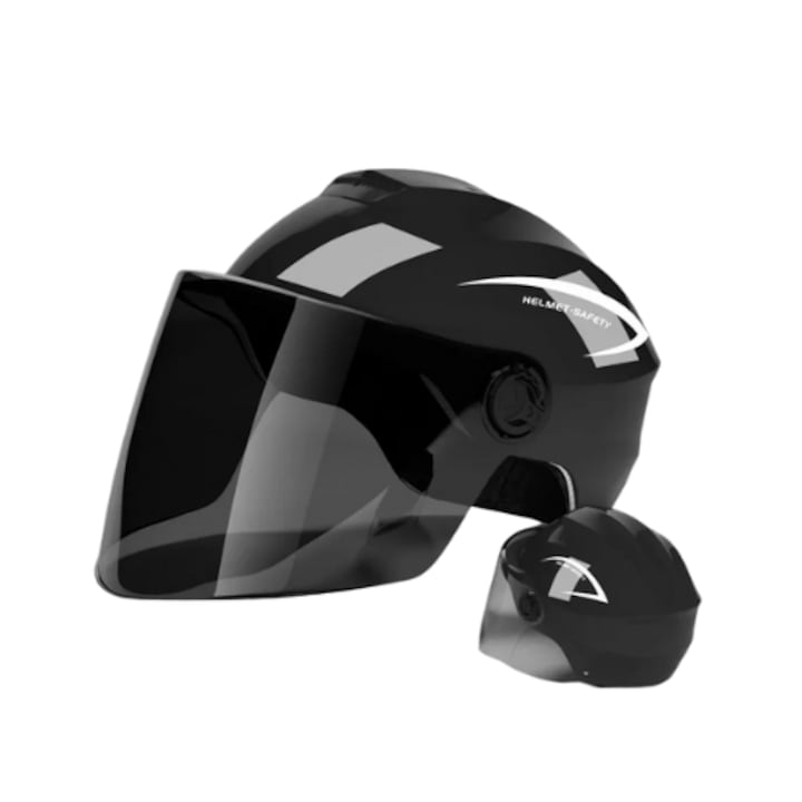 Casca scuter/bicicleta electrica Unisex cu vizor, marime universala 56 ...