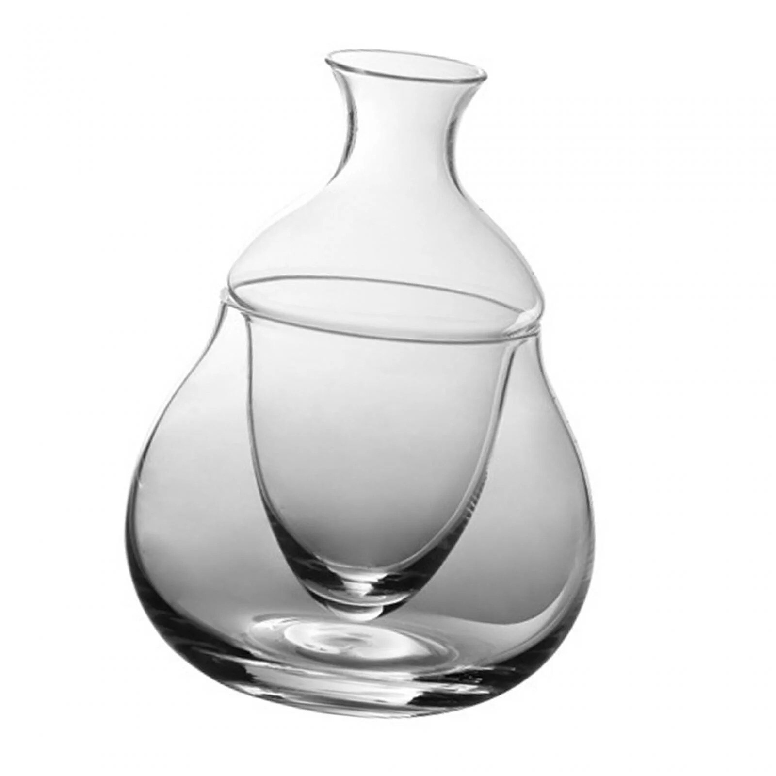 Decantor din sticla cu sticla de gheata, set pentru cocktailuri si ...