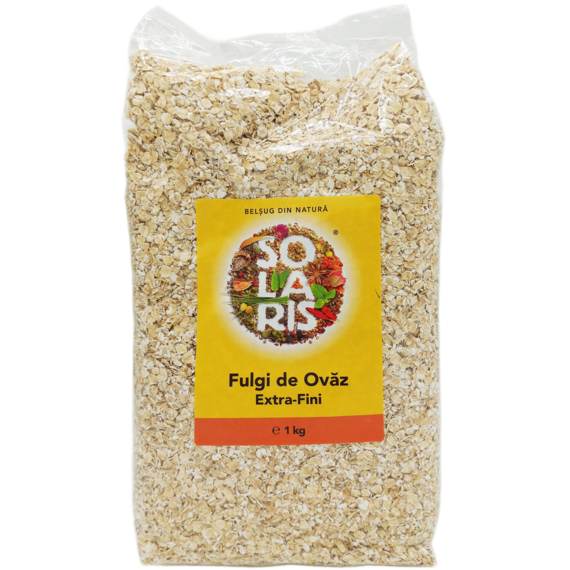 Fulgi de Ovaz extrafini integrali, 100% naturali, 1kg, Solaris Plant ...
