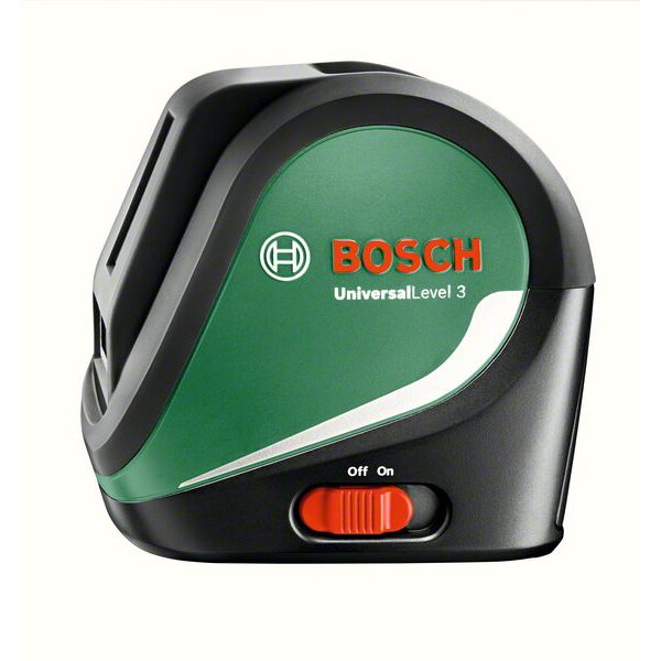 Лазерен нивелир Bosch, Universal Level 3, Пластмаса, Зелен/Черен - eMAG.bg