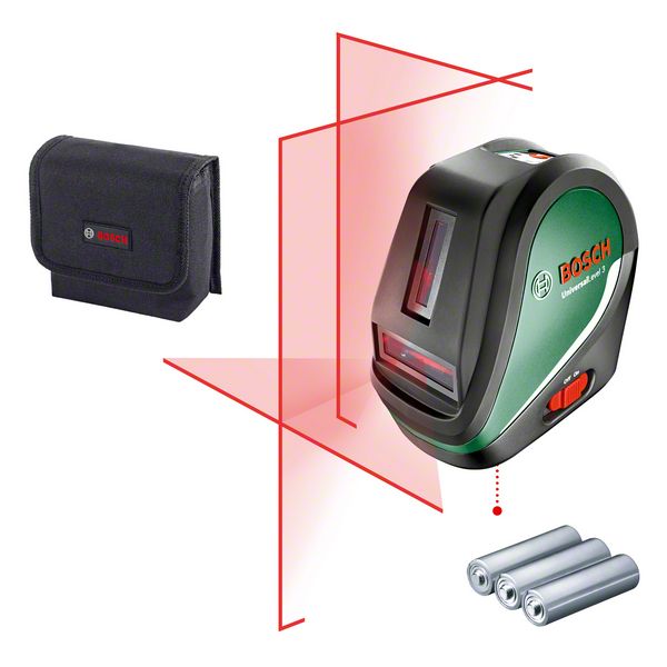 Лазерен нивелир Bosch, Universal Level 3, Пластмаса, Зелен/Черен - eMAG.bg