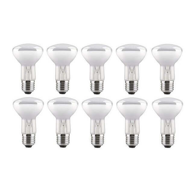 Pachet 10 buc Bec INCA Reflector General Electric R63, 60W, E27, 1.000 ...