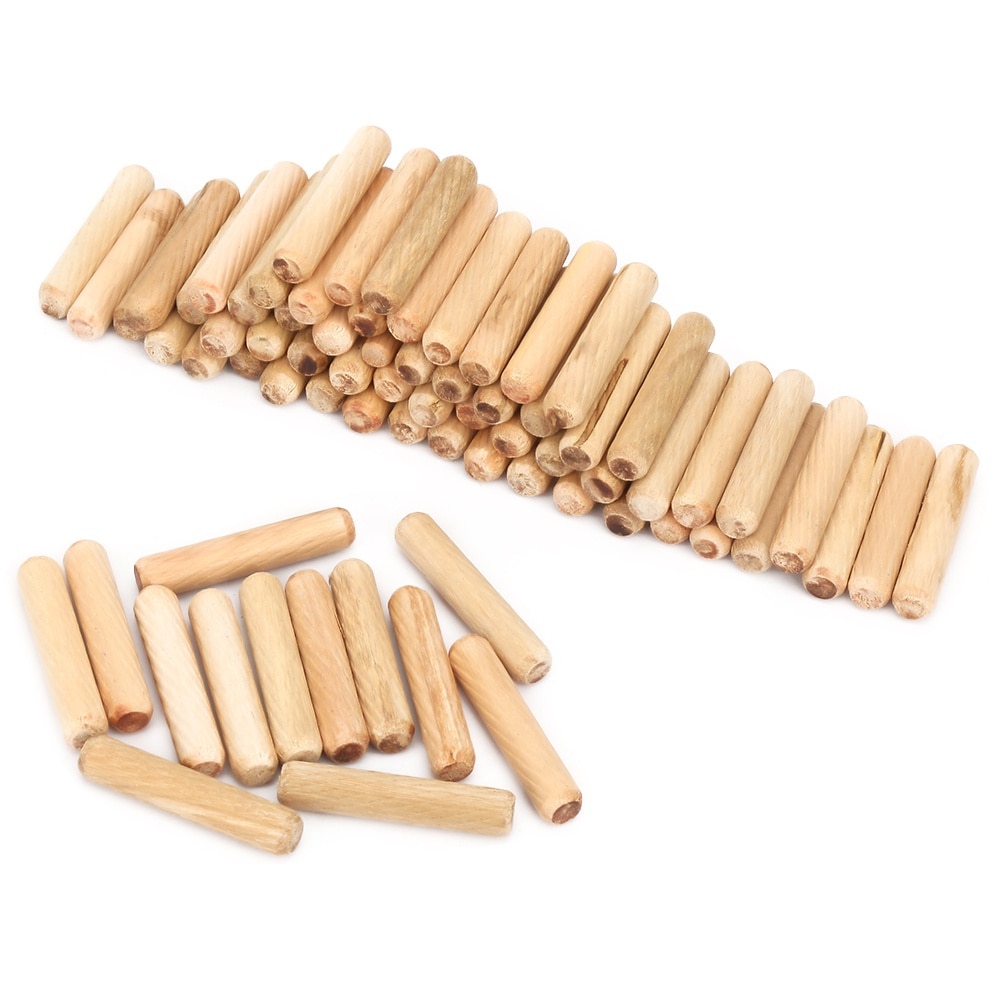 Set de 100 stifturi din lemn, Enforose, canelate, 8x40mm - eMAG.ro