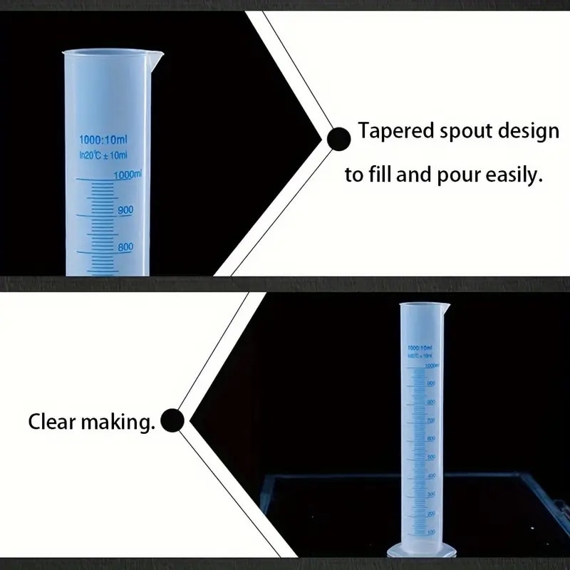 Cilindru de masurare gradat pentru diverse aplicatii, 50 ml, plastic ...