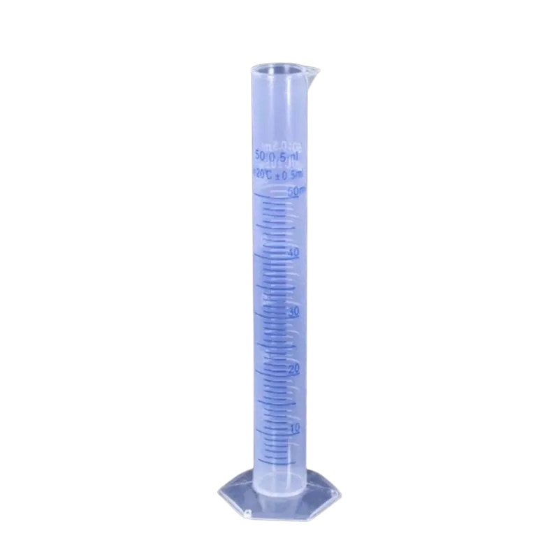 Cilindru de masurare gradat pentru diverse aplicatii, 50 ml, plastic ...