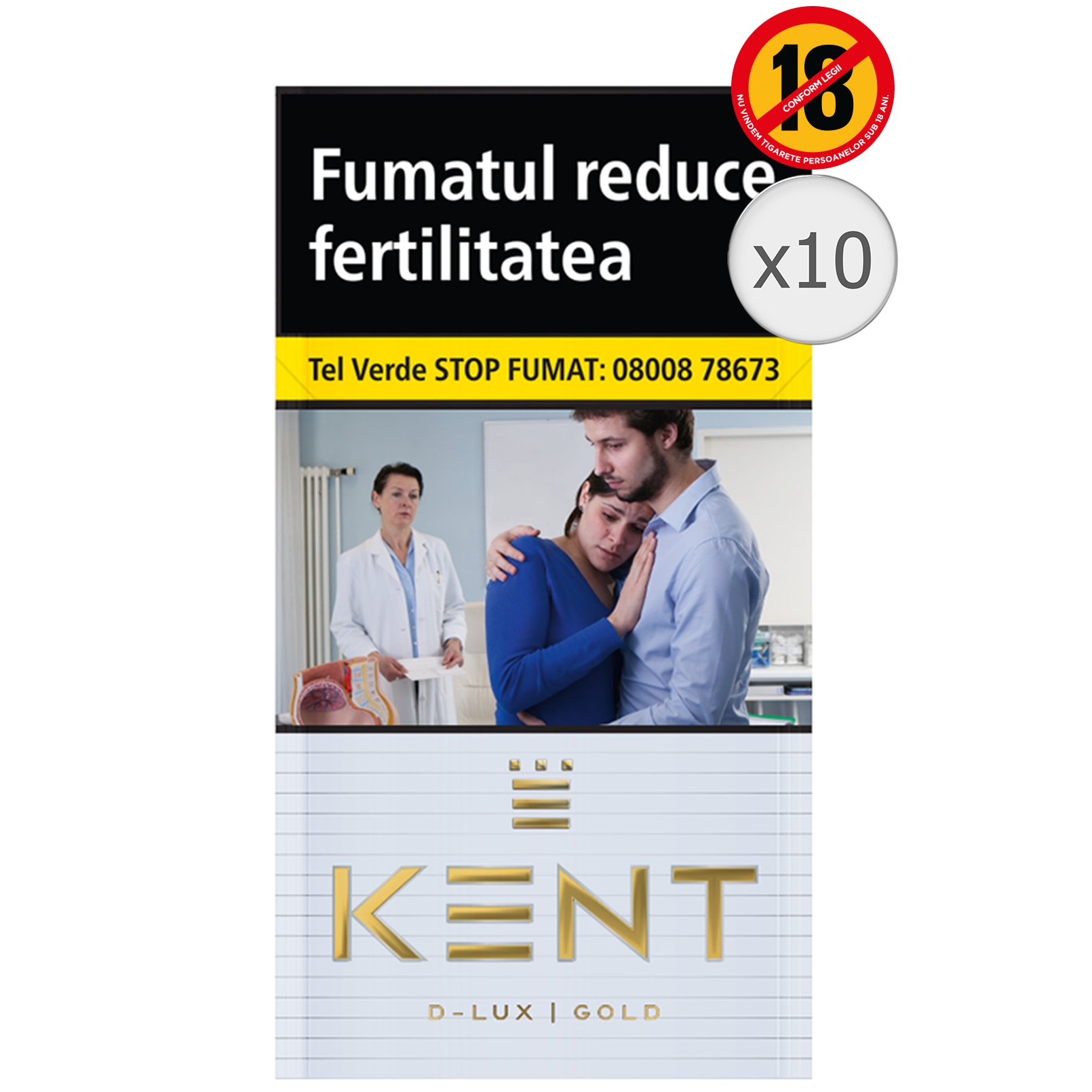 Cartus Kent D-Lux Gold - eMAG.ro