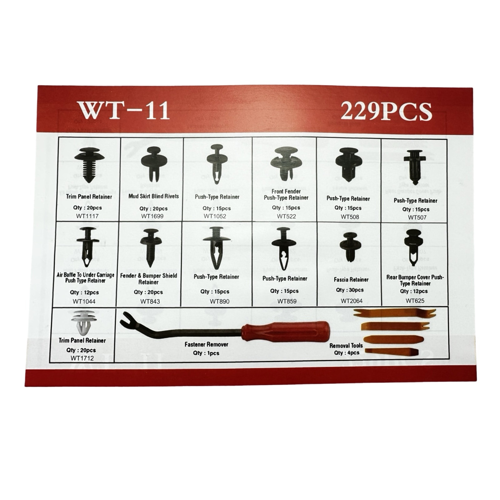 Set 229 clipsuri si cleme auto de fixare AutoSSF ®, 13 dimensiuni, 5 ...