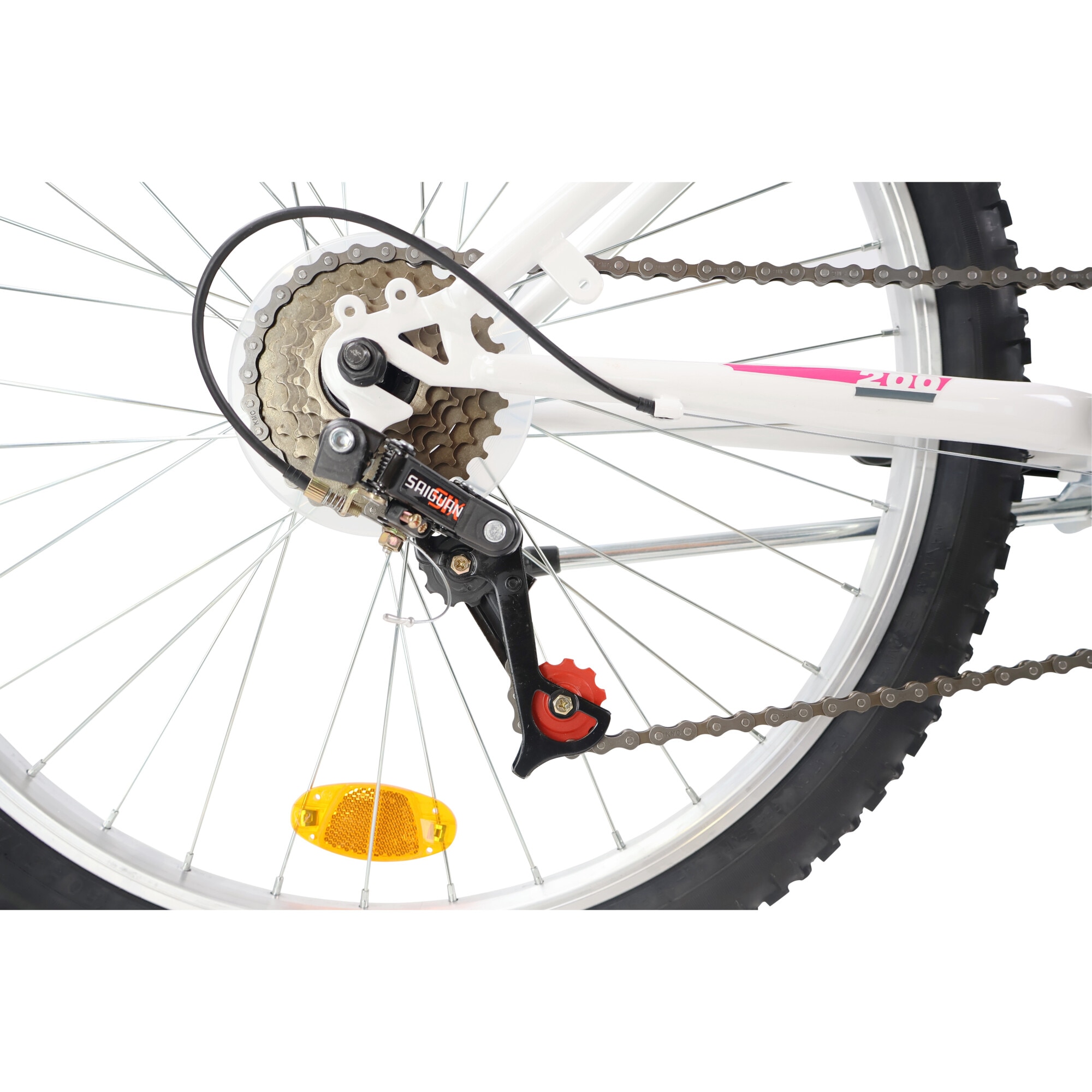 Bicicleta TRK 24 inch, 6 viteze, Alb - eMAG.ro