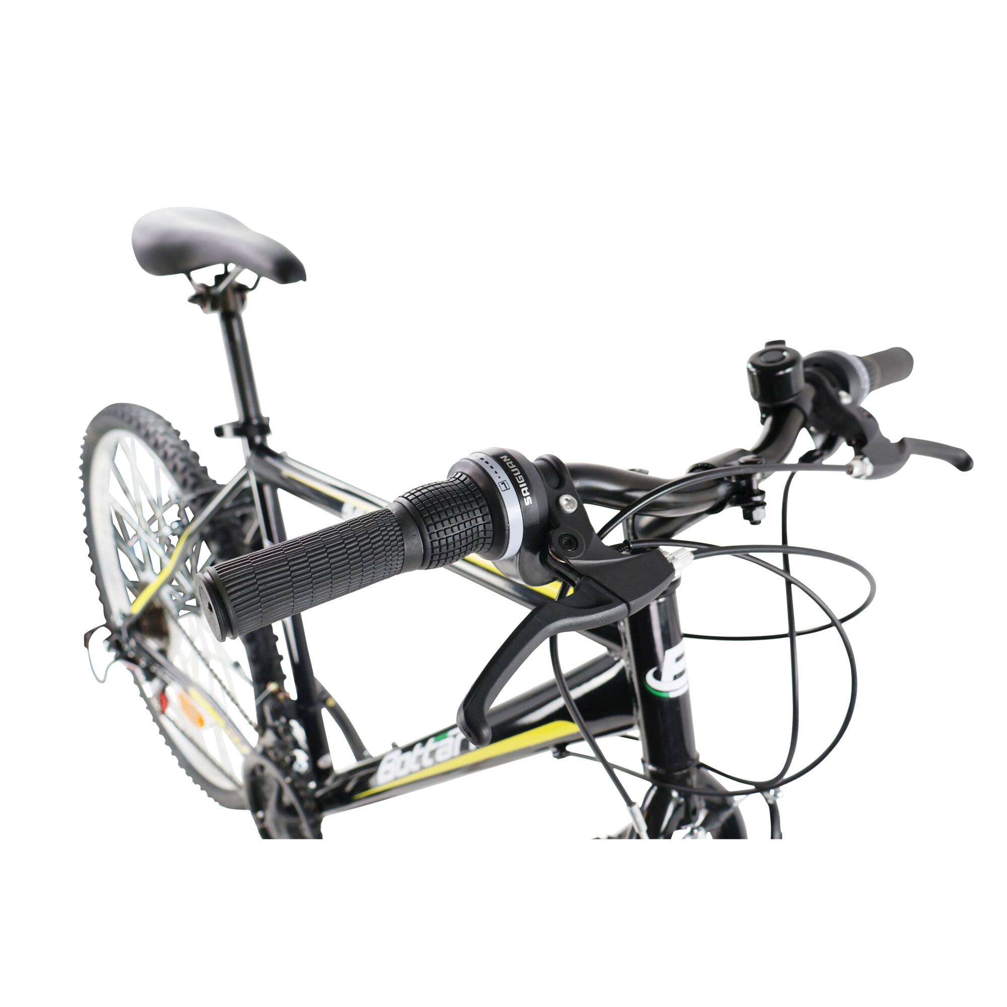 Bicicleta MTB Milano 26 Steel 18V, negru, galben - eMAG.ro