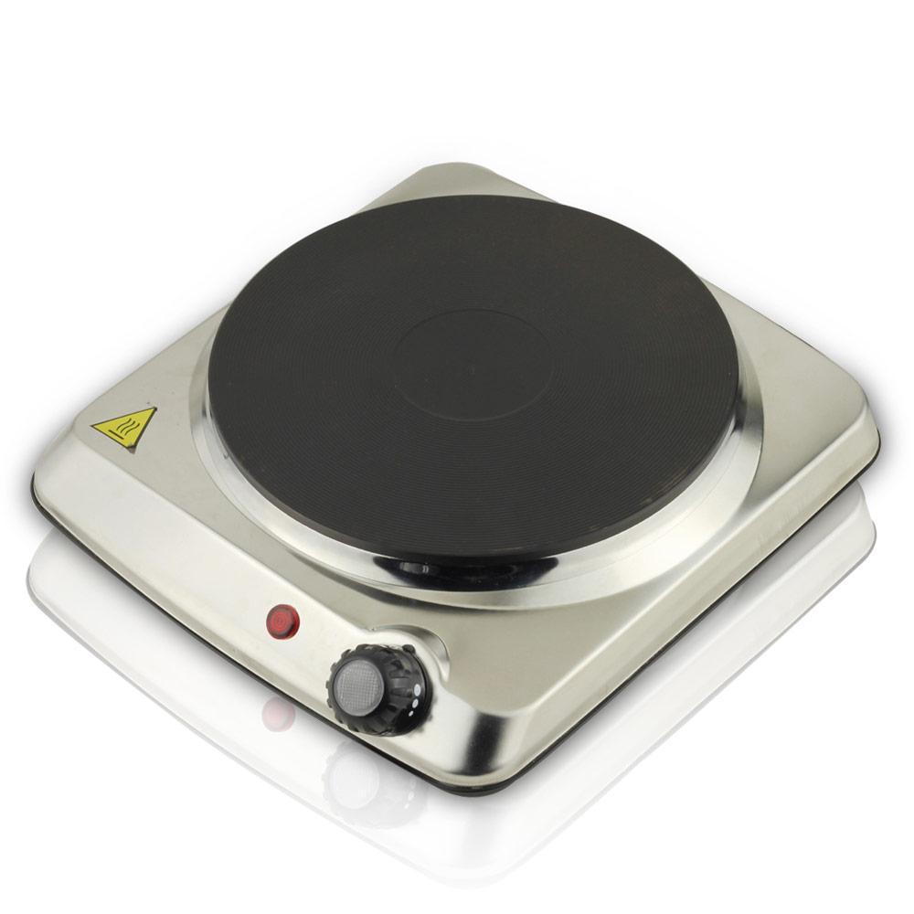 Plita electrica SAPIR SP 1445 PS, 1500W, Termostat, Culoare Argint - eMAG.ro