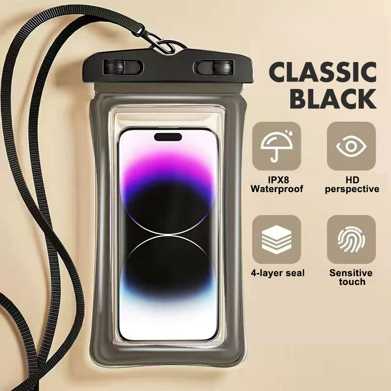 Carcasa de telefon mobil rezistenta la apa din PVC transparent, carcasa ...