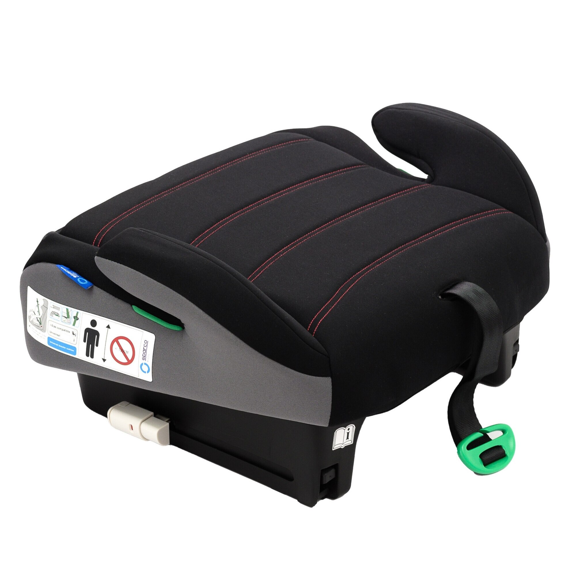 Inaltator auto, Sparco, 125-150cm, negru/gri, cu husa detasabila - eMAG.ro