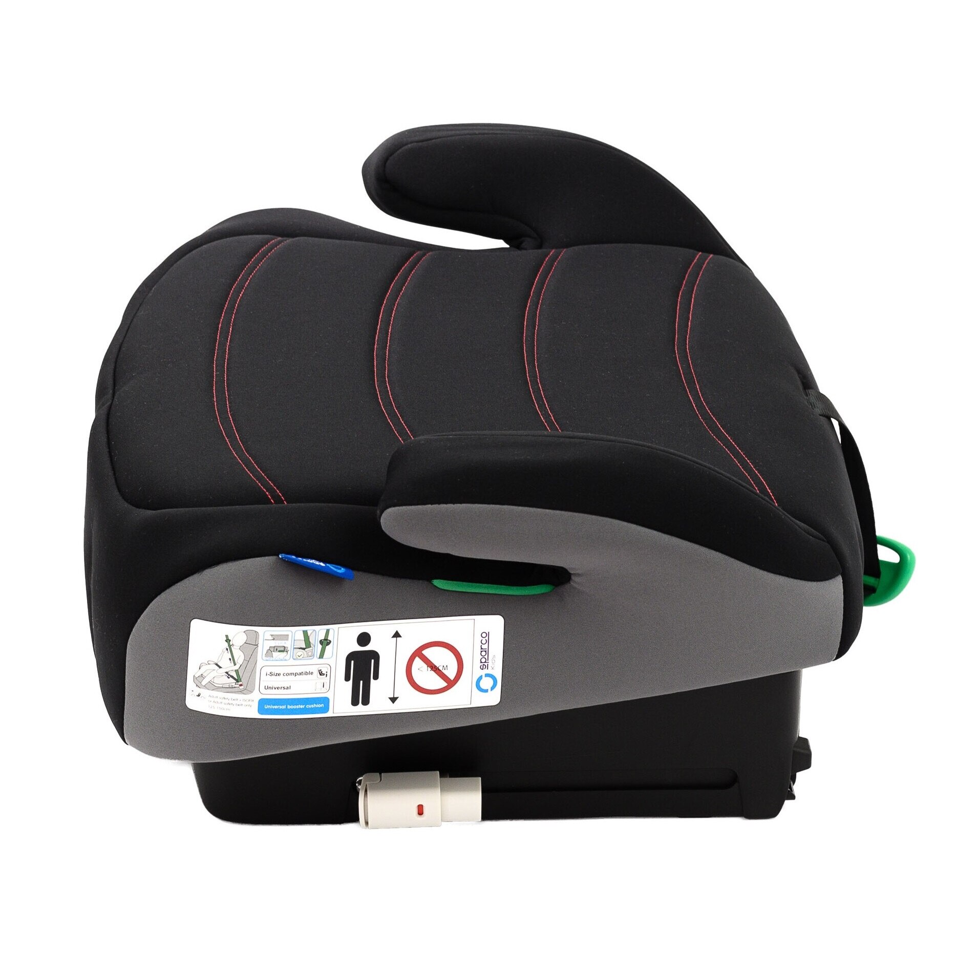 Inaltator auto, Sparco, 125-150cm, negru/gri, cu husa detasabila - eMAG.ro