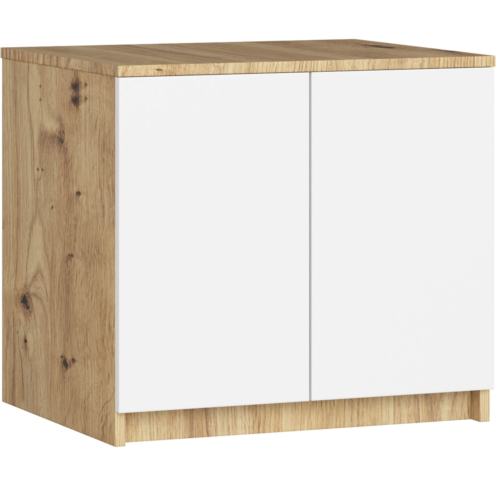 Extensie pentru dulap, Akord Furniture Factory, PAL Stejar/Alb, 2 ...