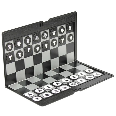 Set de sah magnetic portabil, 16x16cm, 32 piese, pentru calatorii - eMAG.ro
