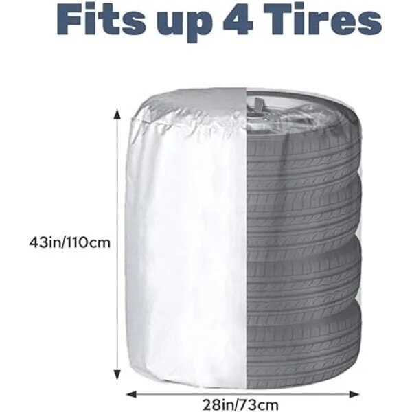 Husa auto impermeabila pentru 4 anvelope, 73x110cm, pentru jeepuri ...