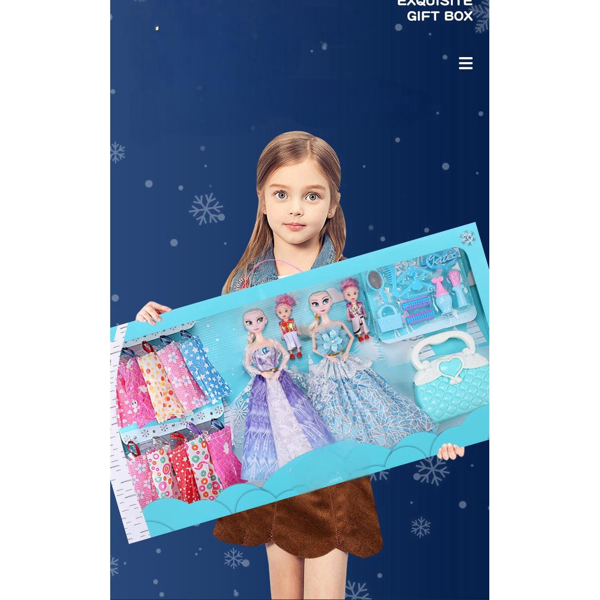 Doua papusi Barbie, jucarie pentru copii, cu multiple variante de stil ...