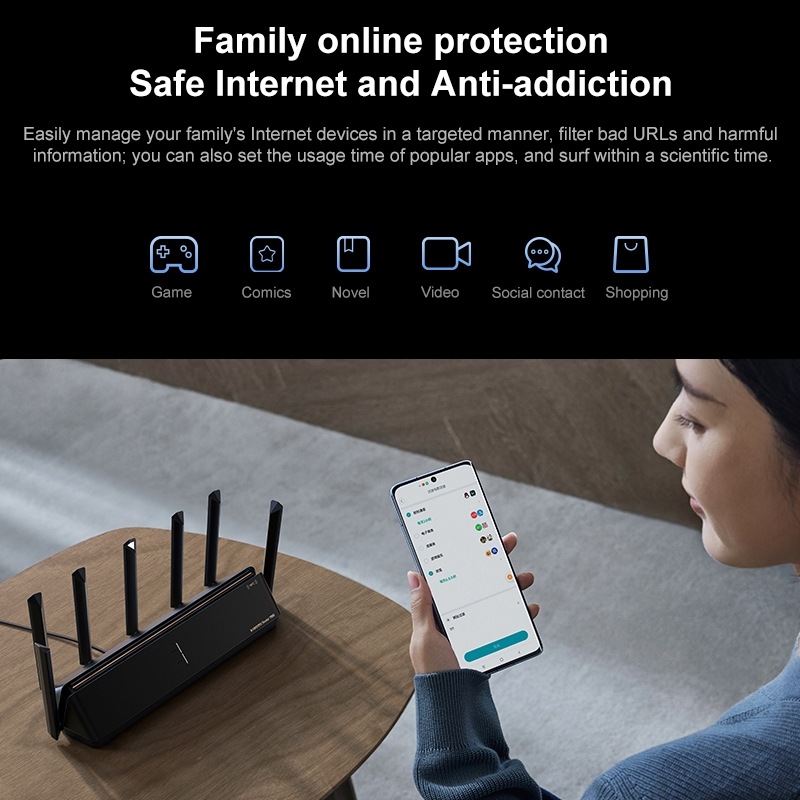 Router Xiaomi BE7000: WiFi 7 Tri-Band Power, Mesh, VPN, 1GB RAM, 1x USB ...