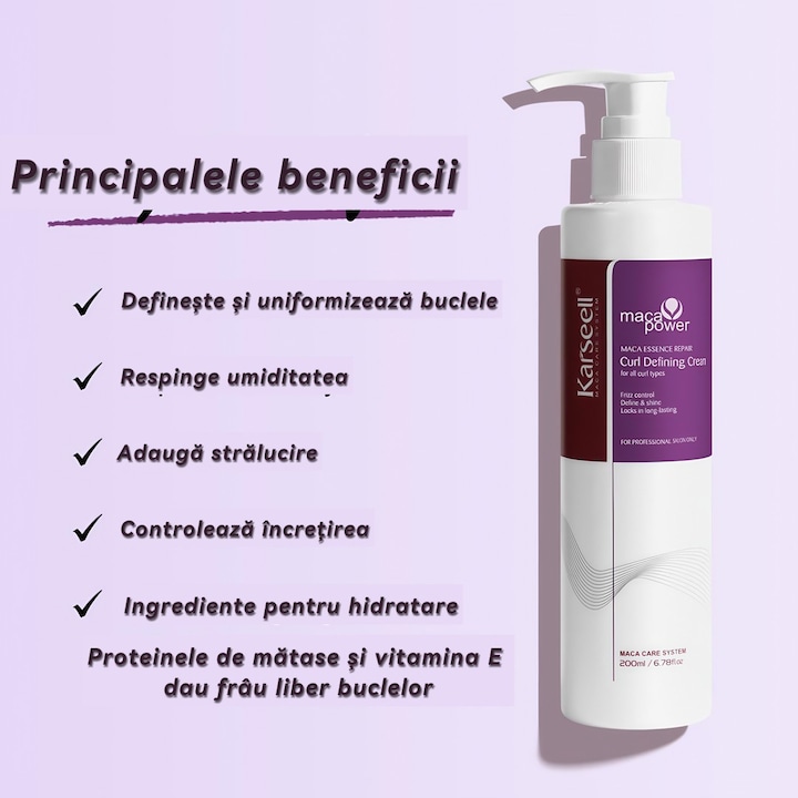 Crema Definire Bucle Karseell Maca Essence – Fara Sulfati si Parabeni ...