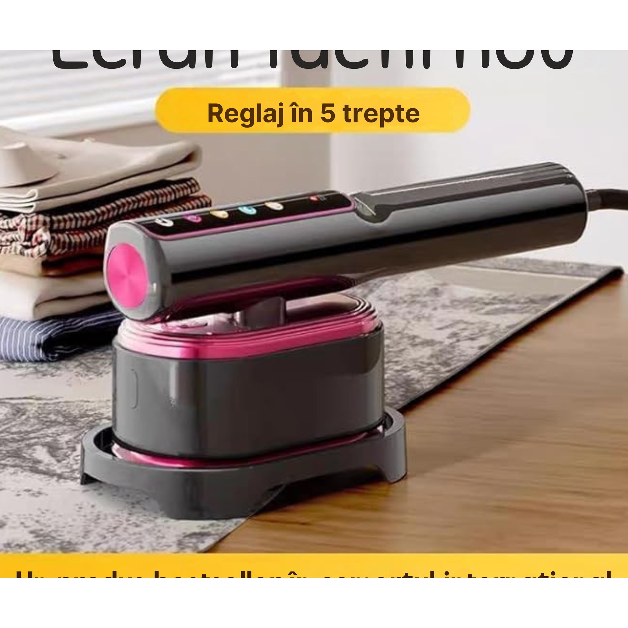 Aparat de calcat 5 in 1 cu Abur ESL by Essential Level®, Vertical si ...