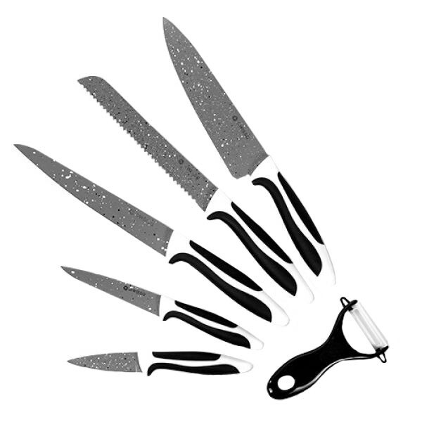 Set de cutite cu invelis piatra Swiss Q - eMAG.ro