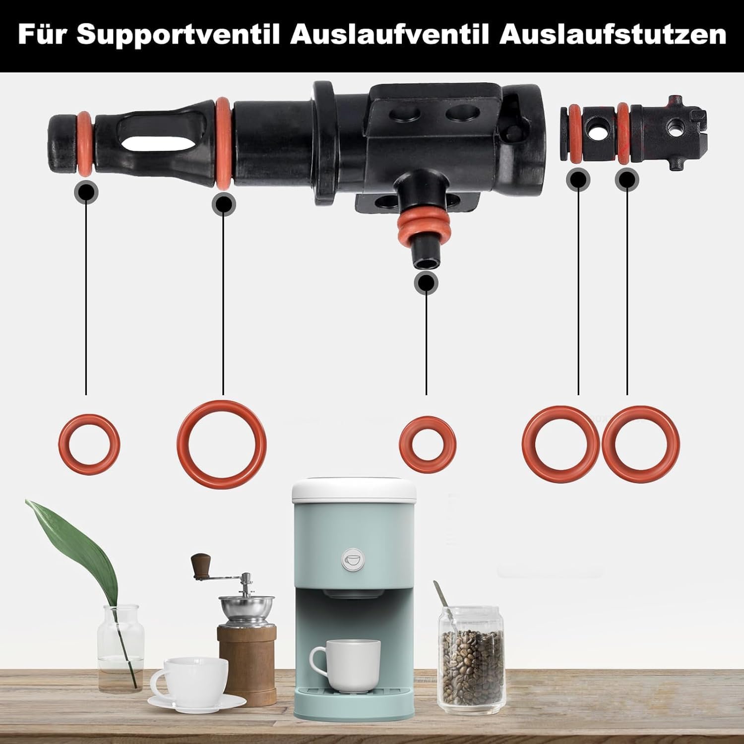 Set 45 garnituri aparat de cafea, pentru intretinere aparat cafea ...