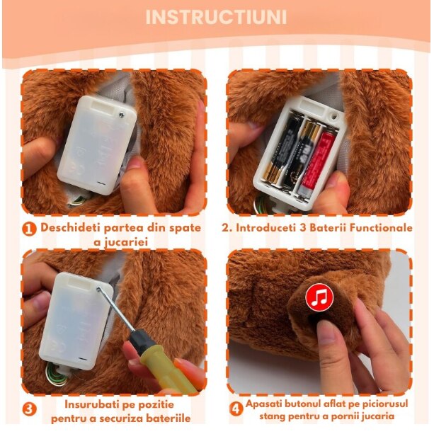 Capibara de Plus Interactiv VICTINY® cu Efecte Luminoase si Muzicale ...