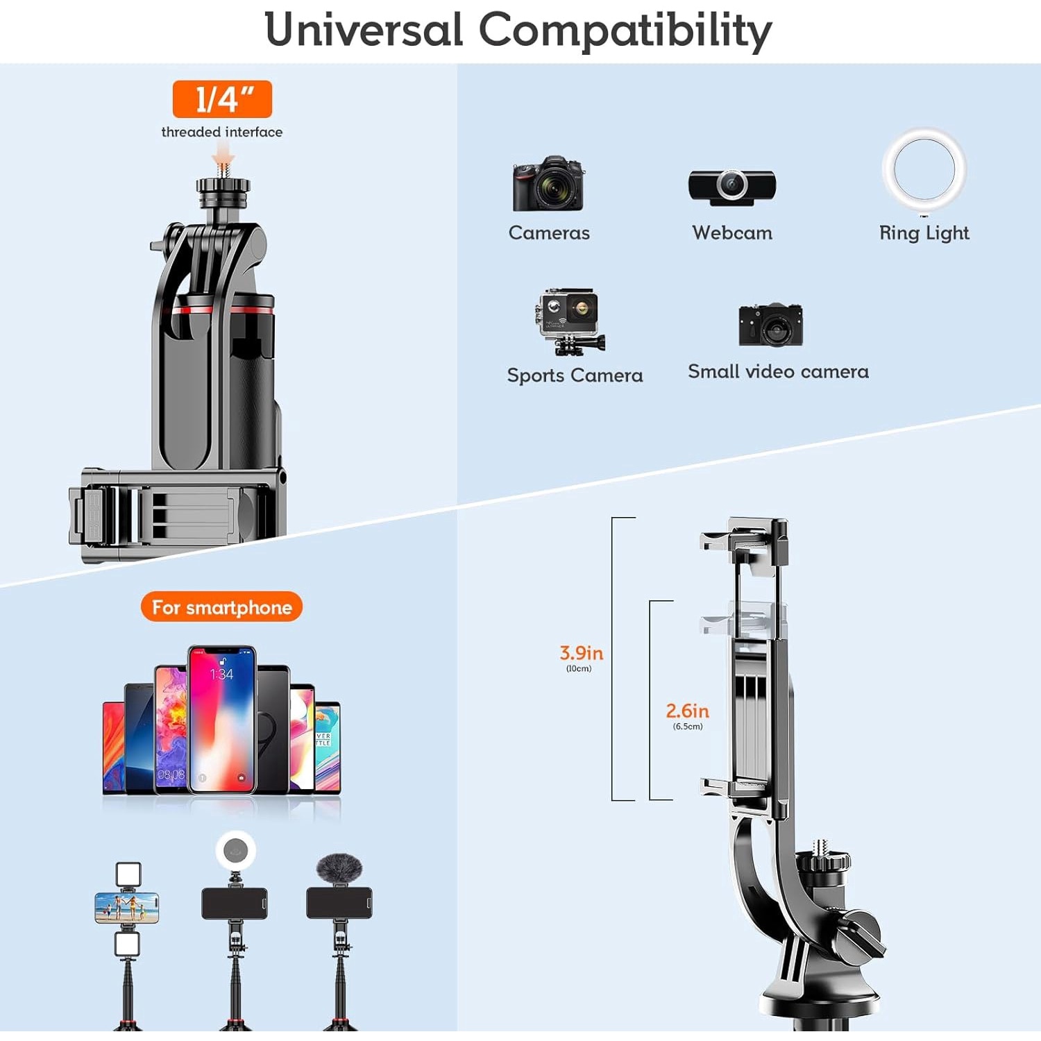 Trepied Foto Telescopic Profesional, Telecomanda Bluetooth, Universal ...