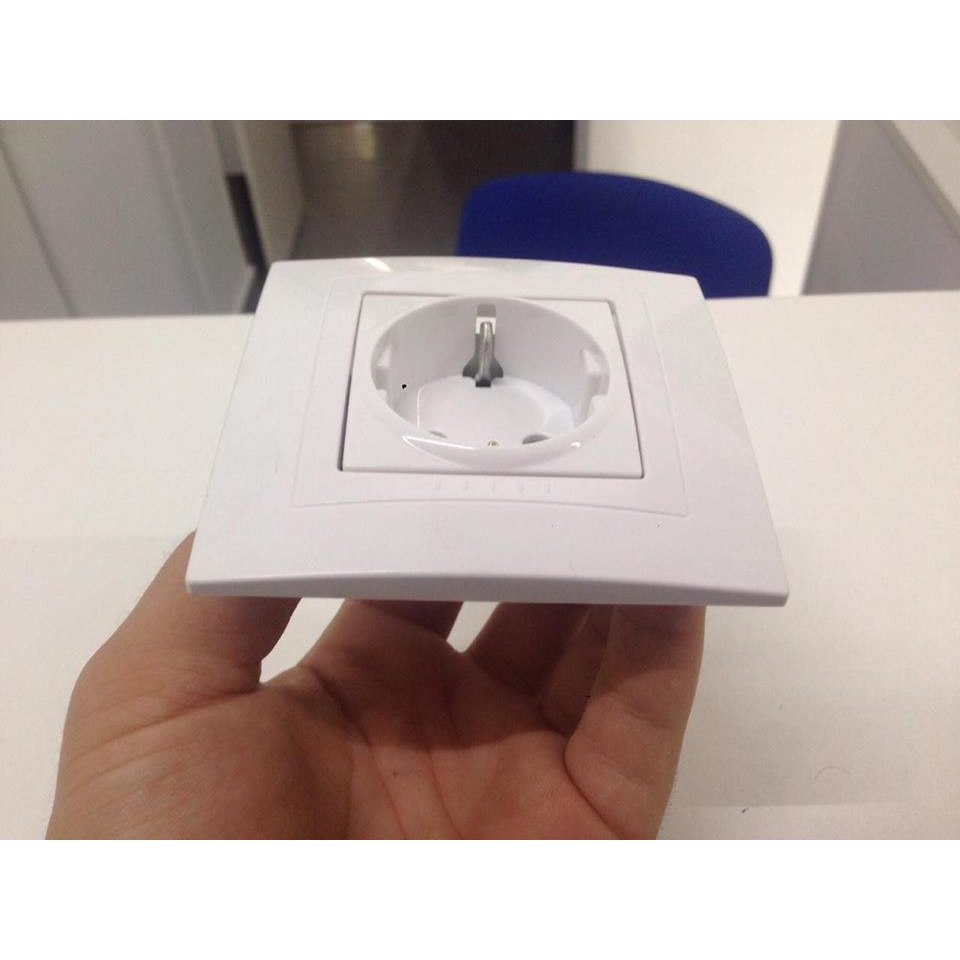 Priza simpla Schneider Electric Unica 2 module cu rama si suport, Alba ...