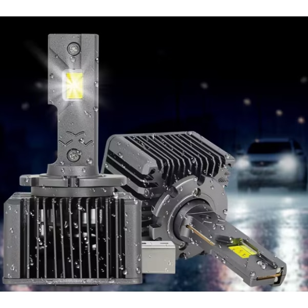 Set de 2 becuri Xenon conversie hid-led, D3S, 180W, 23.000 lm, Canbus ...