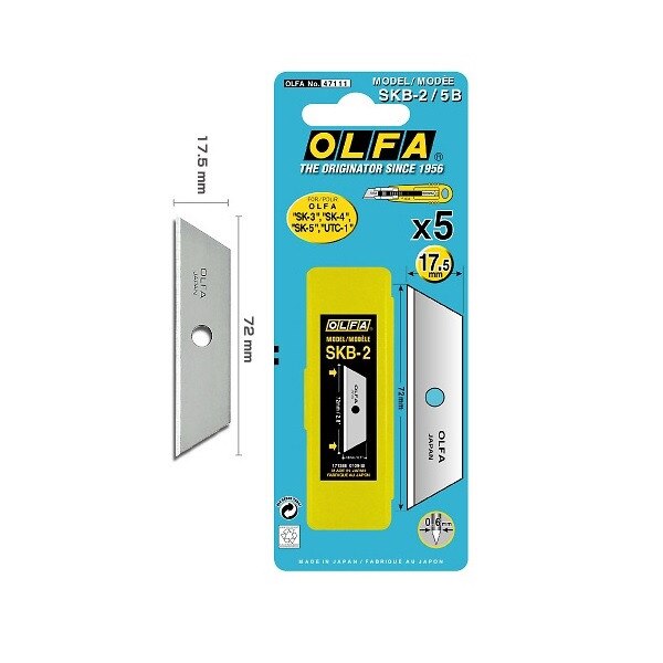 Set de 5 lame pentru cutite industriale - SKB-2/5B - OLFA - eMAG.ro