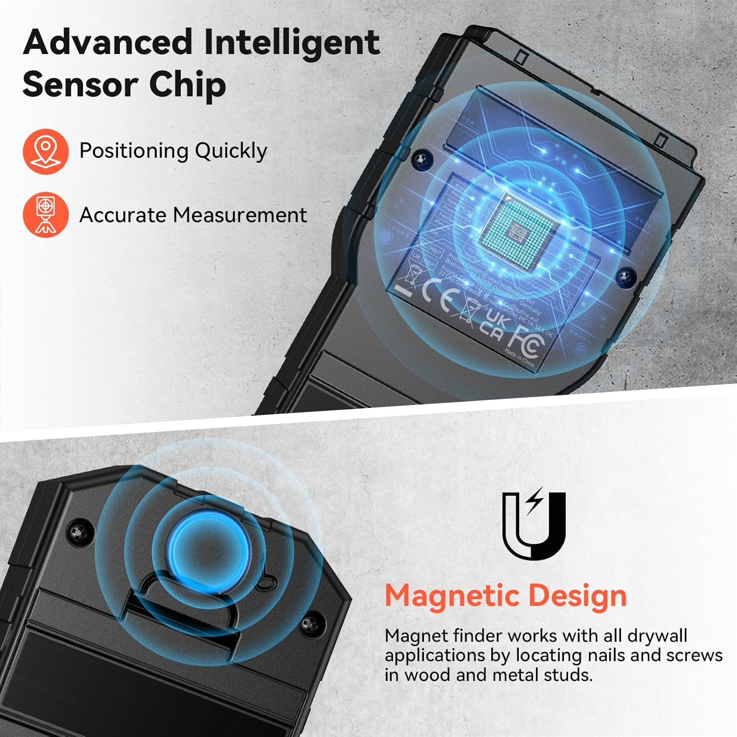 Detector de cabluri electrice 7-in-1，SHIJOOE®，Calibrare Automata ...