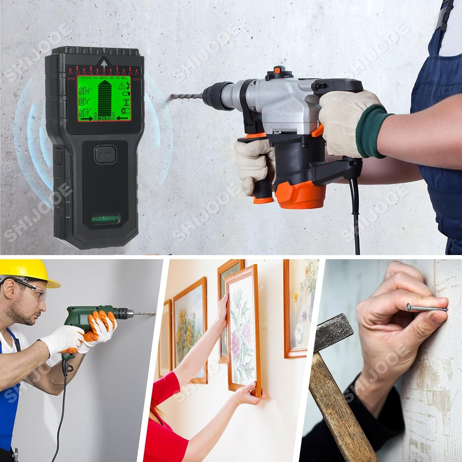 Detector de cabluri electrice 7-in-1，SHIJOOE®，Calibrare Automata ...