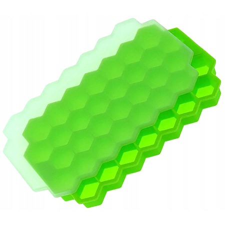 Forma din silicon si plastic pentru gheata, 37 forme hexagonale, 20 cm ...