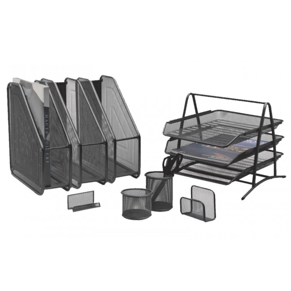 Set birou Office - Negru - eMAG.ro