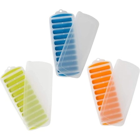Set forme cuburi de gheata din silicon, 30 cuburi, multicolor, 11x11x2 ...