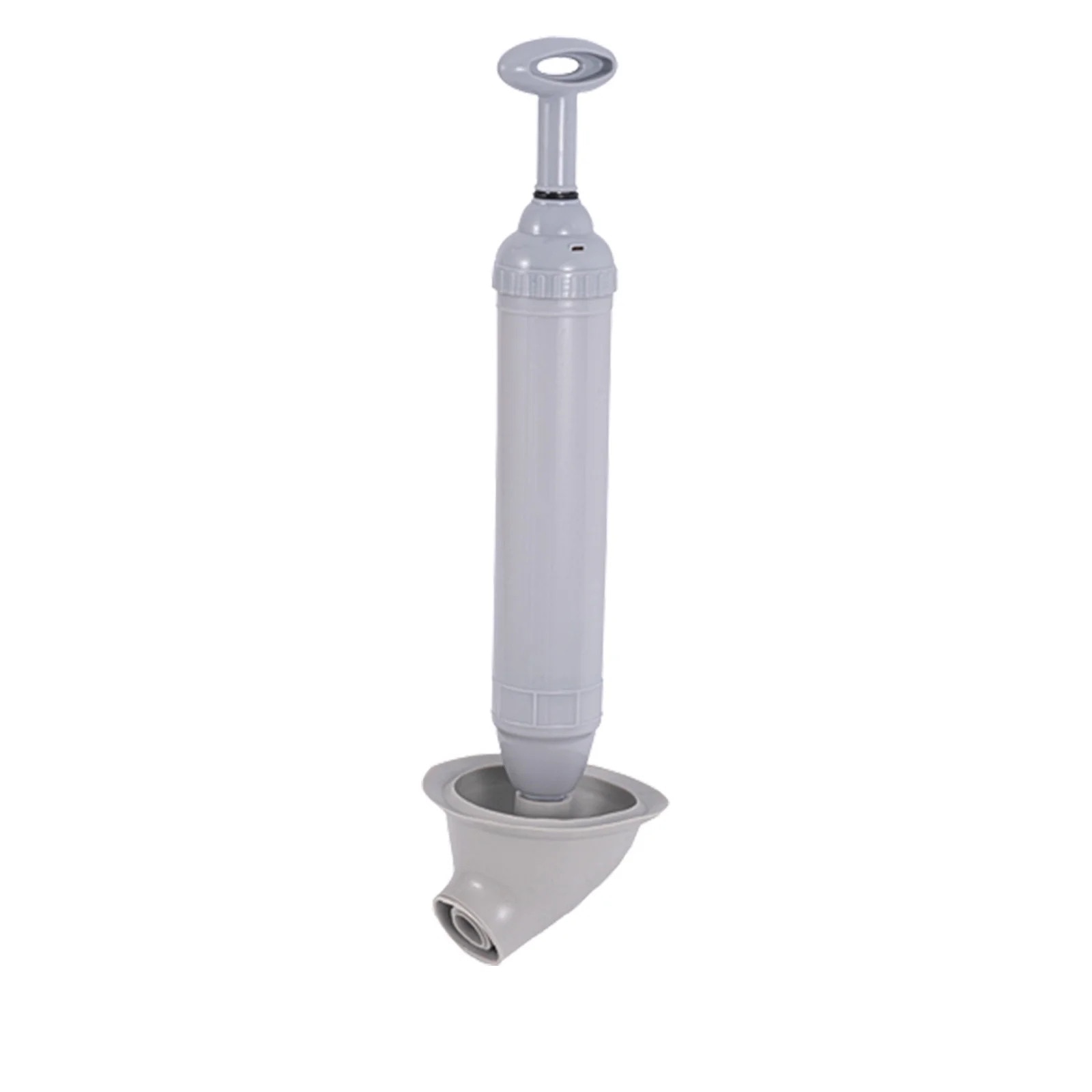 Plunger pentru toaleta, 1 bucata, gri si rosu, 13x10x48cm - eMAG.ro