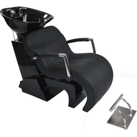 Scafa coafor - Unitate de spalare Inda - Neagra (Bazin Reglabil) - eMAG.ro