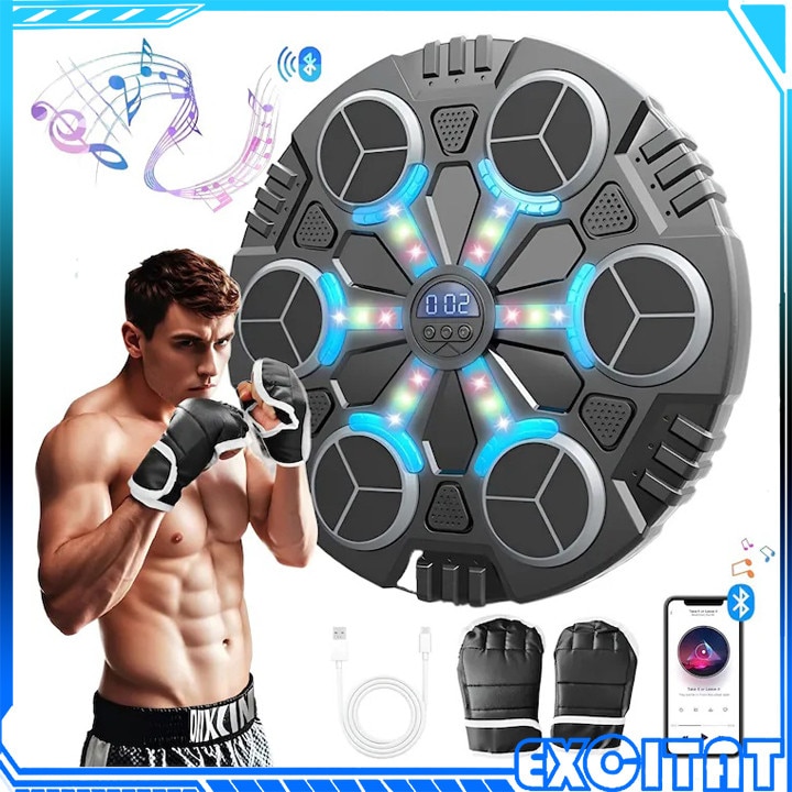 Aparat de box muzical inteligent, conexiune Bluetooth, Antrenament de ...