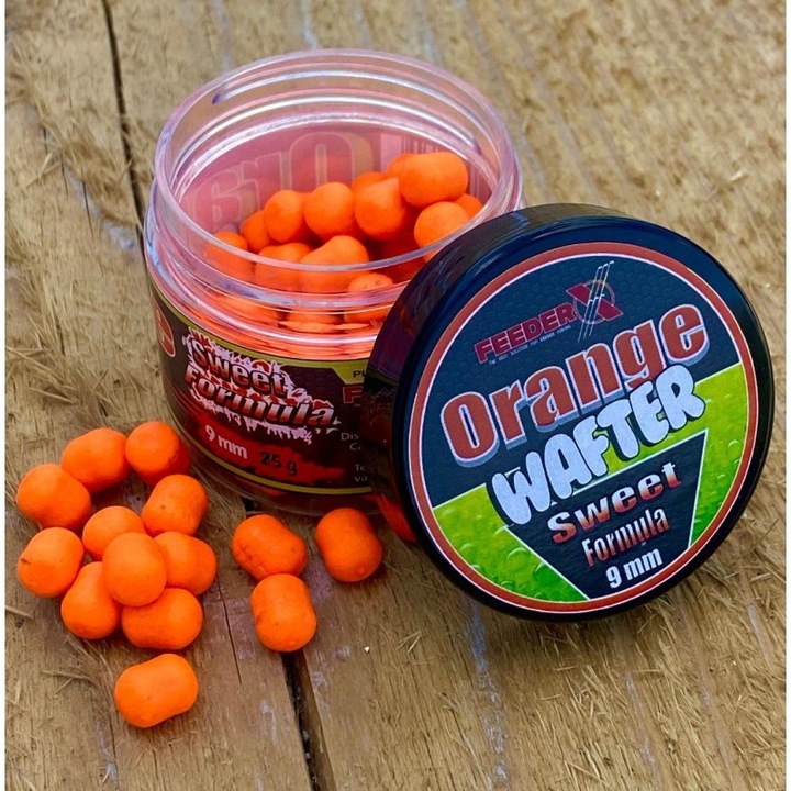 Pelete FeederX Wafter Portocalii 9mm, 25gr, Sweet Formula - eMAG.ro