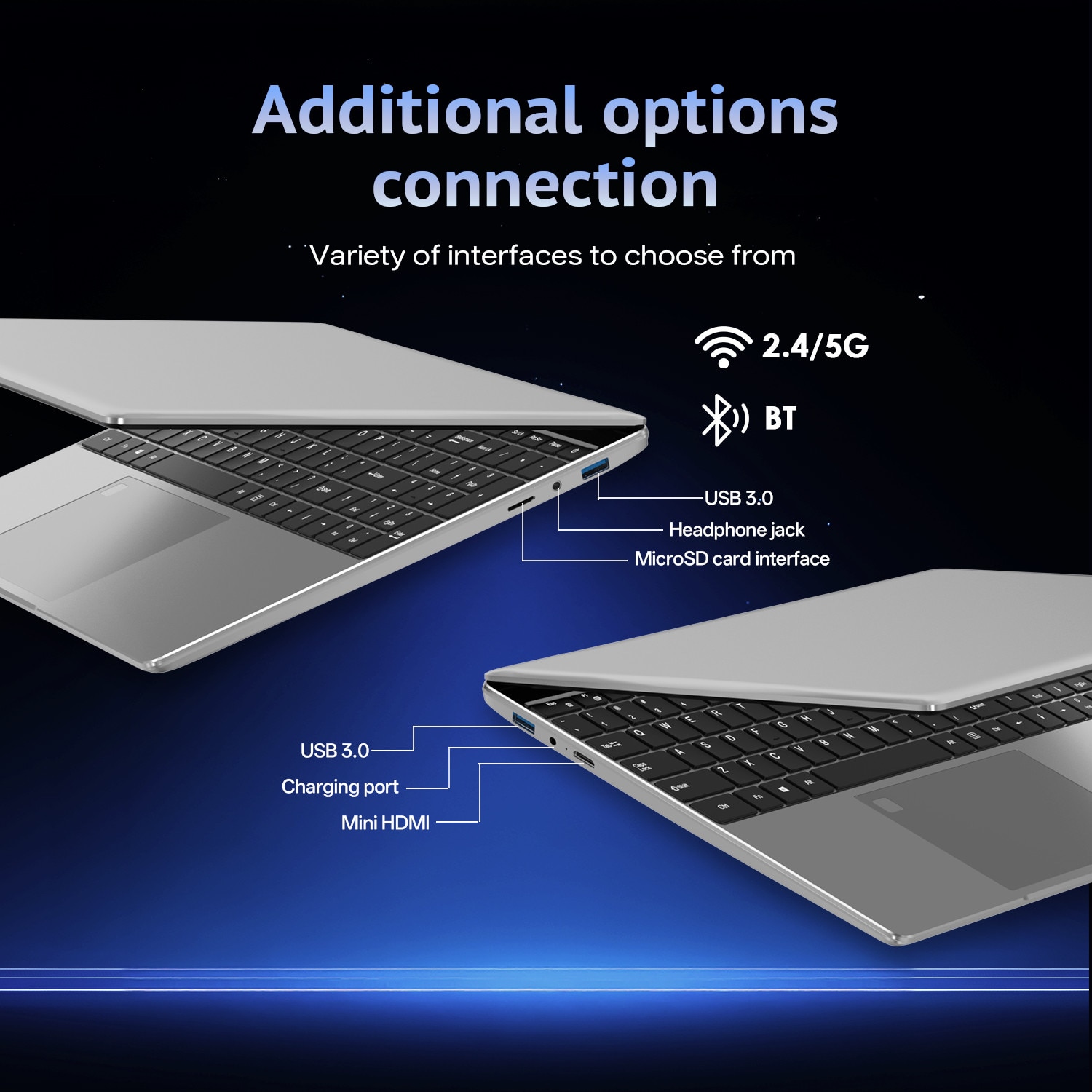 MinHyper лаптоп 15.6 инчов, 16GB 512GB, Celeron N5095 4-ядрен ...