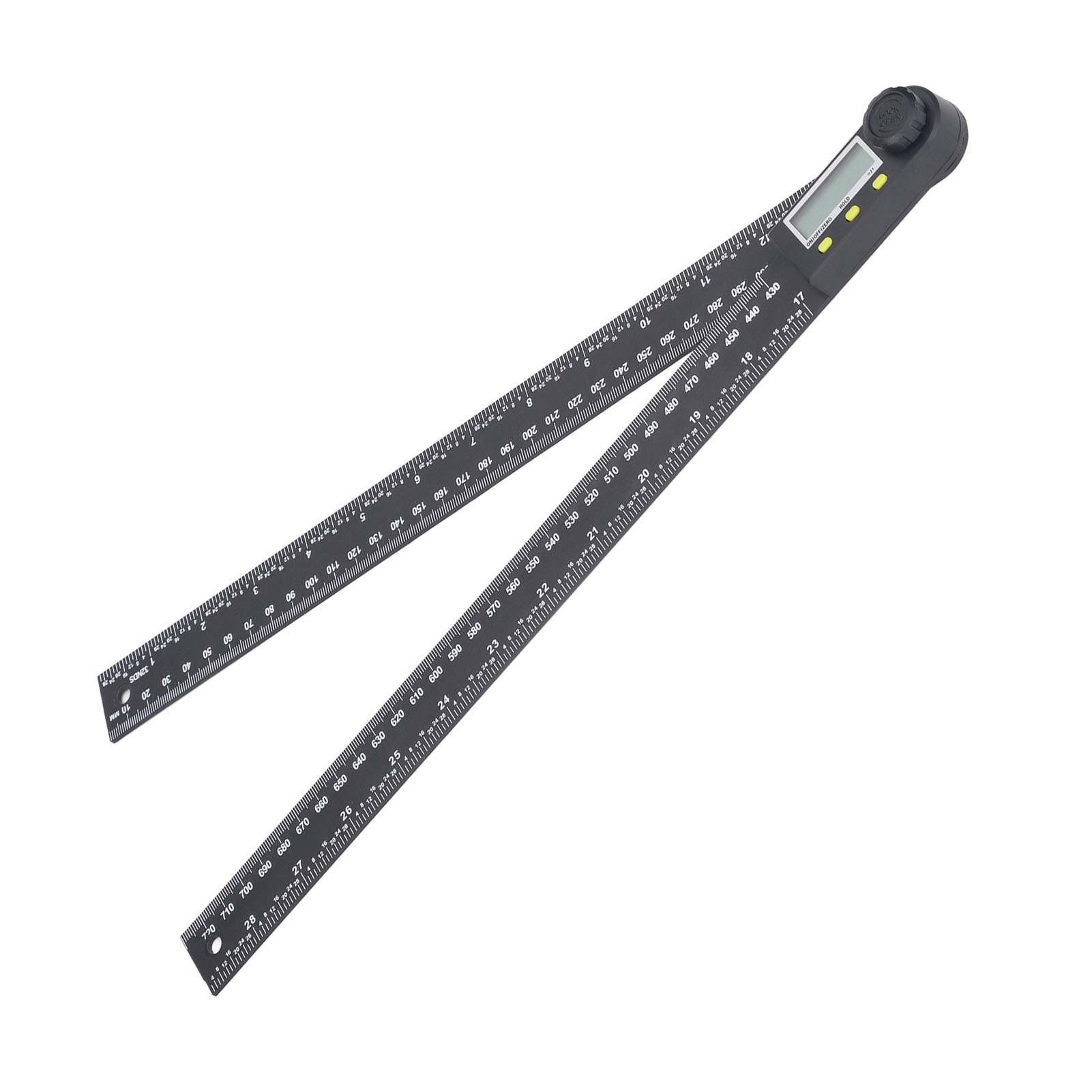 Ruler de unghi digital Enforose, 0-360 grade, 0-300mm, display LCD ...