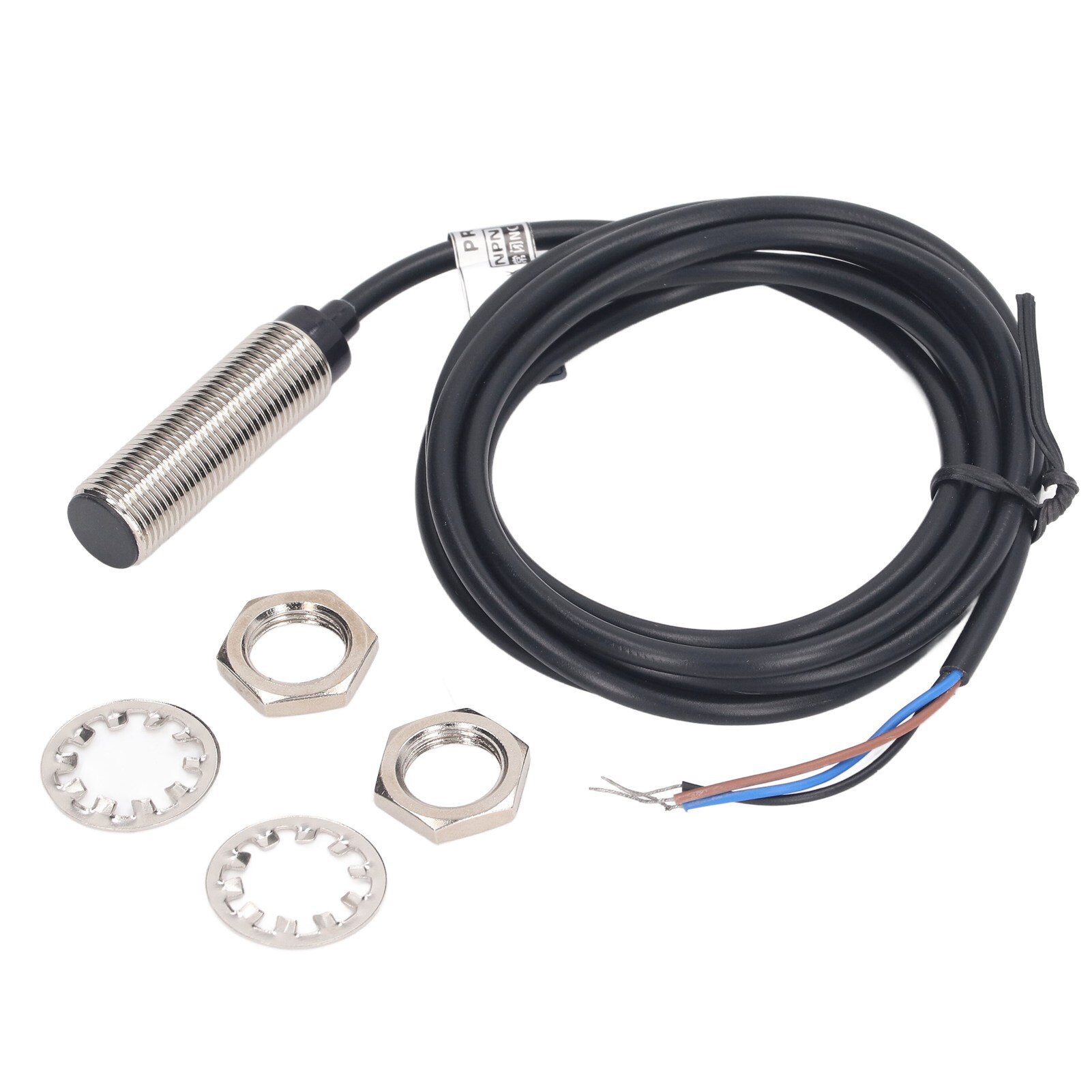 Set 4 comutatoare de proximitate inductiv, Enforose, 12mm, NPN, 6-36VDC ...