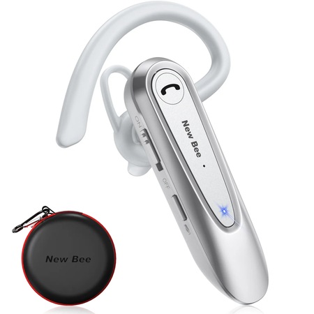 Casca Bluetooth New Bee, LC-B45, Cu husa, Functie activa de reducere a ...