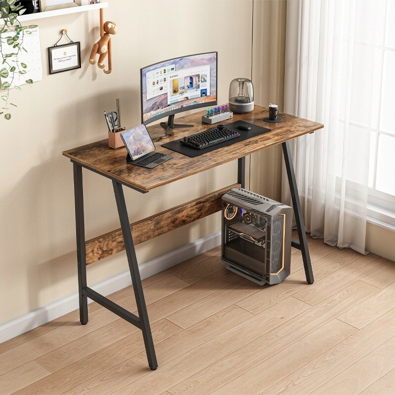 Birou pentru calculator Scoala Retro Lemn Rustic Loft Industrial ...